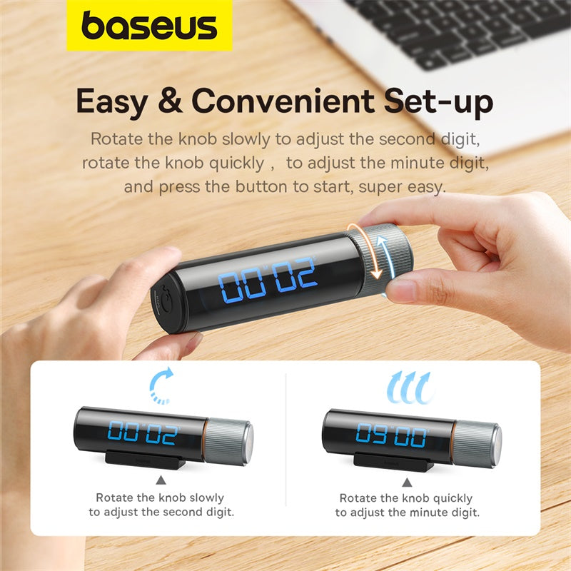 Baseus Heyo Series magnetic digital countdown timer with stopwatch fun