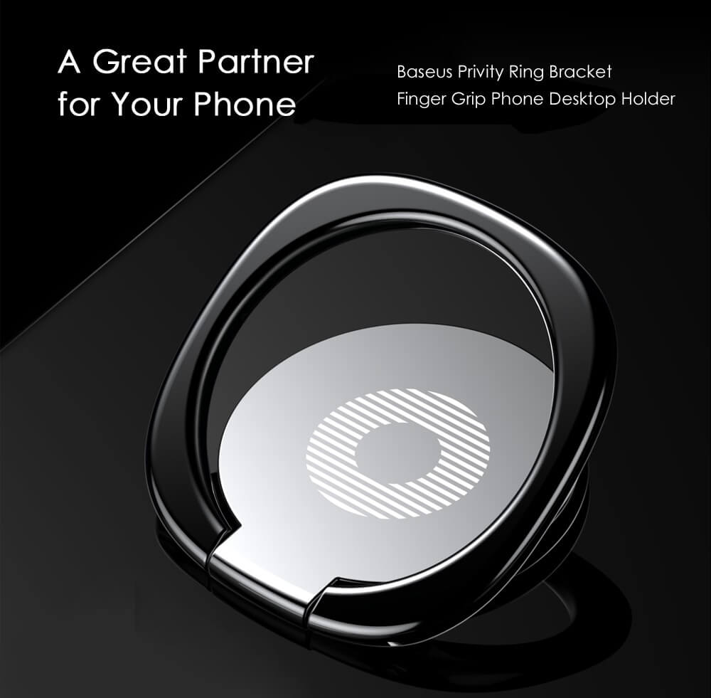 Baseus Original Finger Ring Cum Stand For All Mobile Phones And Tablet
