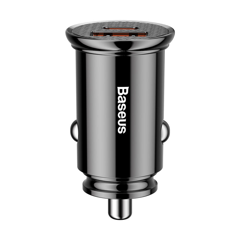 Baseus Circular Plastic Car Charger | PPS | USB A+C 2-in-1 30W Car Cha
